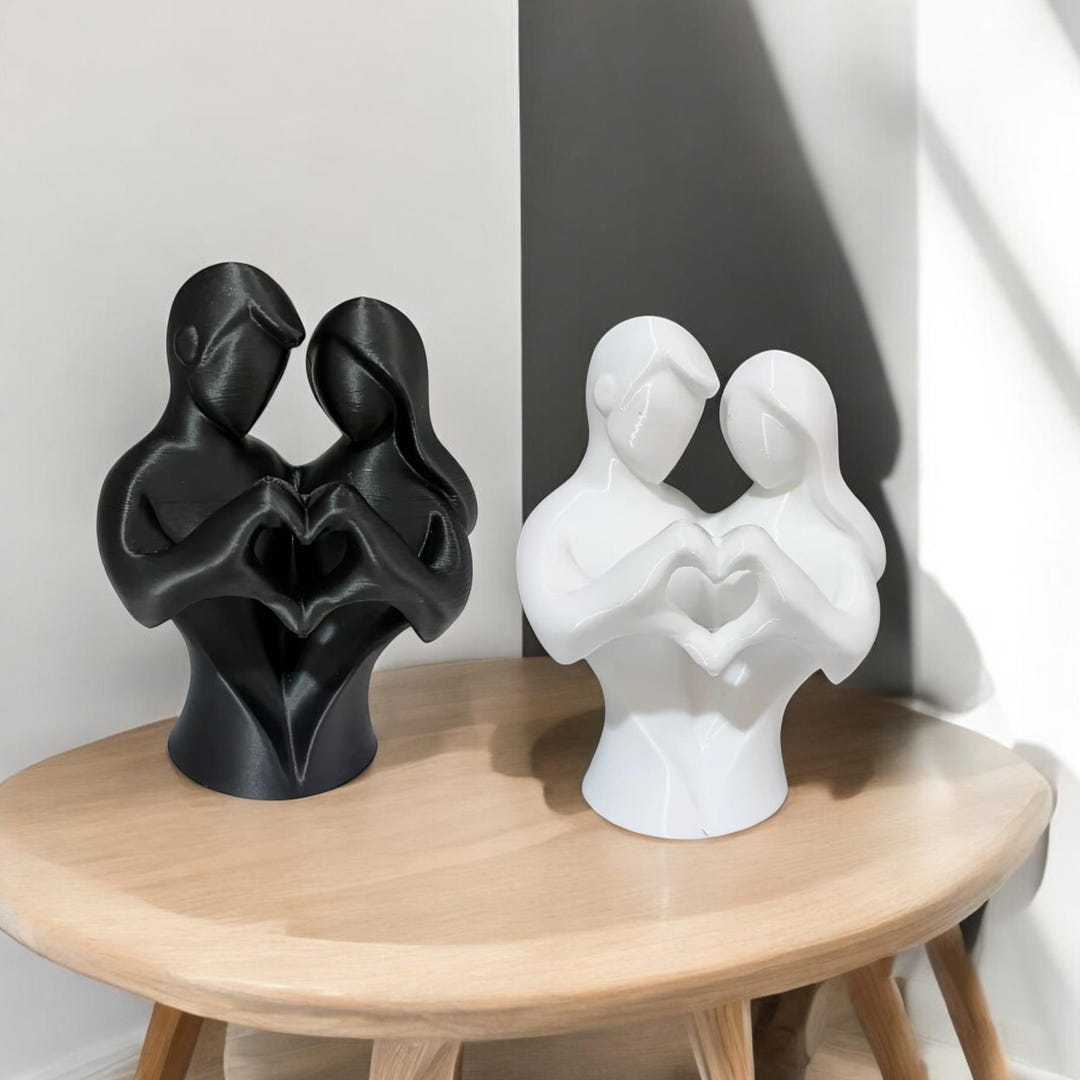 Abstract Embrace Sculpture | Love Theme Desktop Decor | Resin Statue - Etsy