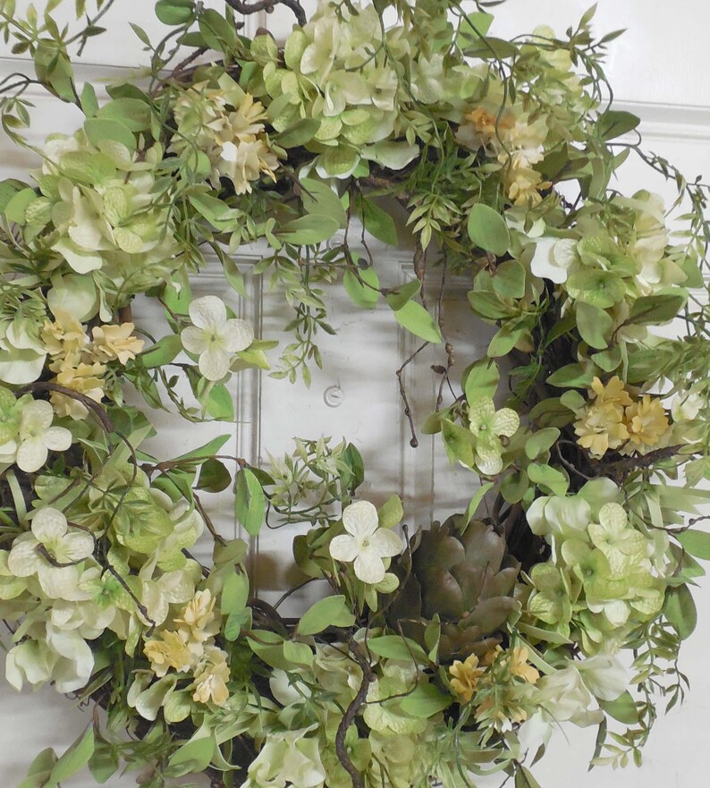 Greenery Wreath for Spring/summer to Be Enjoyed All Year - Etsy