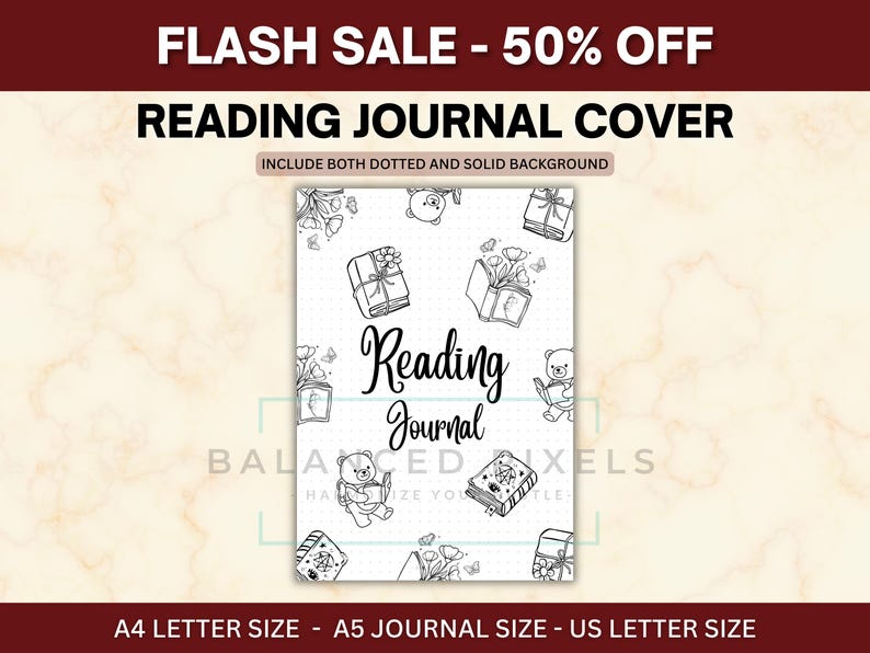 Reading Journal Cover Page - Printable Book Tracker Front Cover - Magic ...