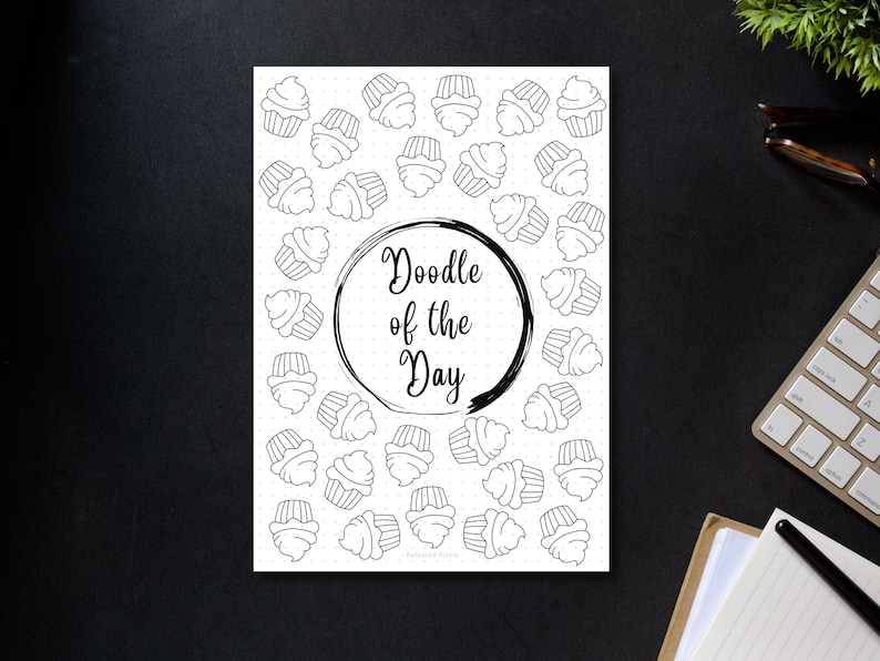 Printable Doodle of the Day Bundle - 36 Monthly Drawing Challenges ...