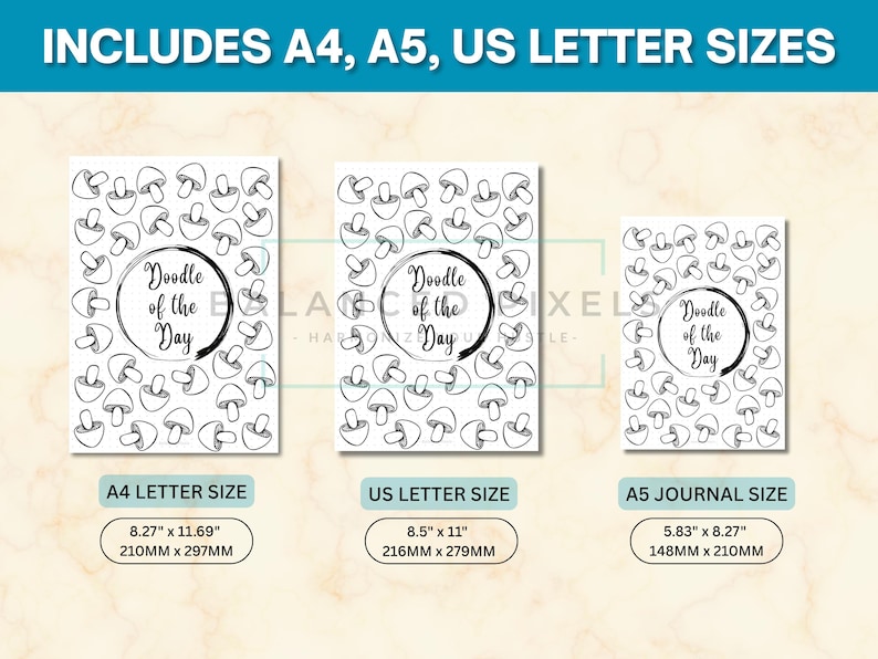 Printable Doodle of the Day Bundle - 36 Monthly Drawing Challenges ...