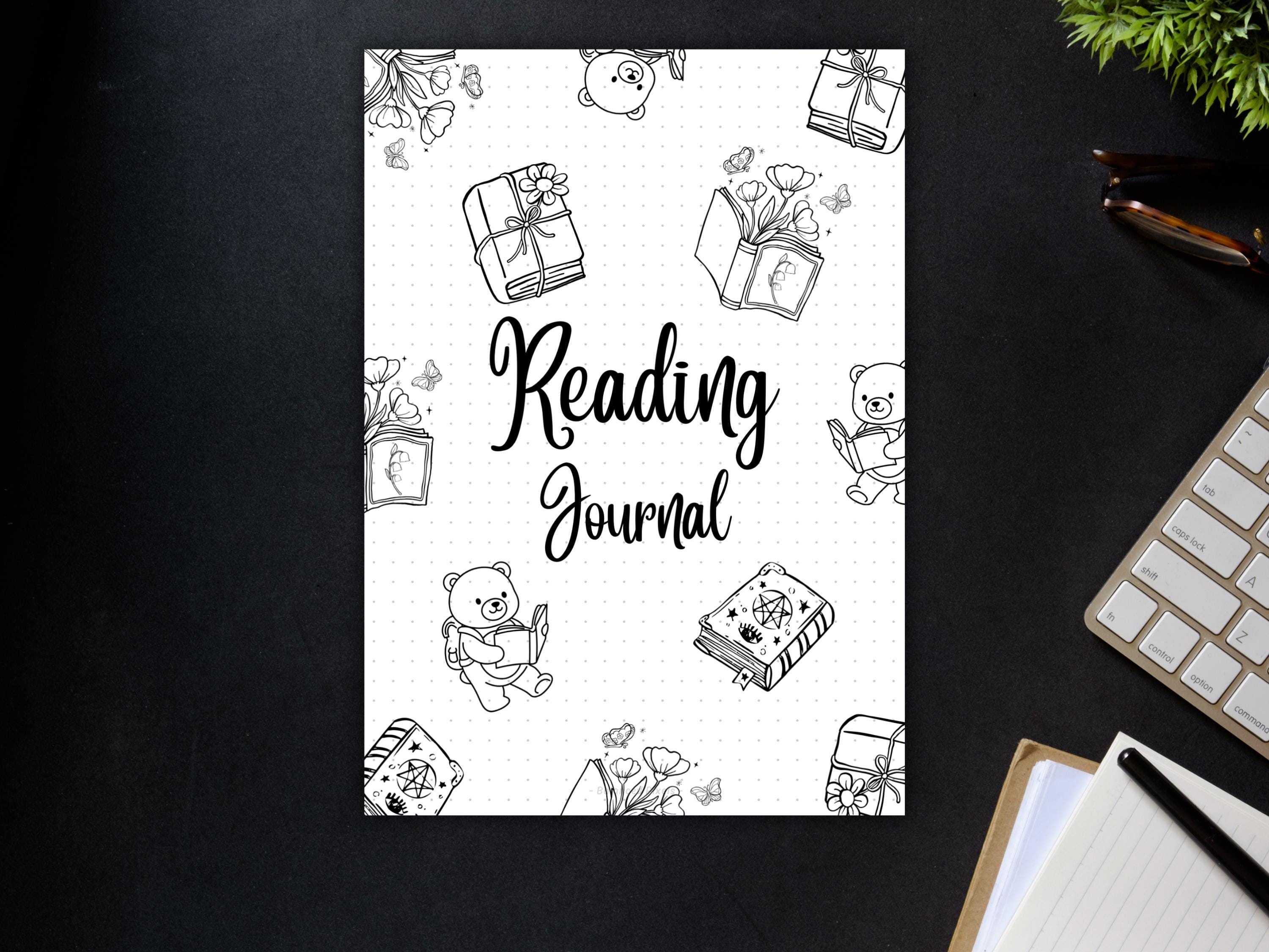 Reading Journal Cover Page - Printable Book Tracker Front Cover - Magic ...