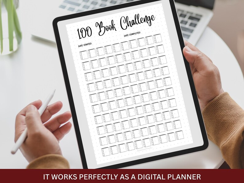 100 Book Challenge Tracker - Printable Reading Log - Ultimate Book Goal ...