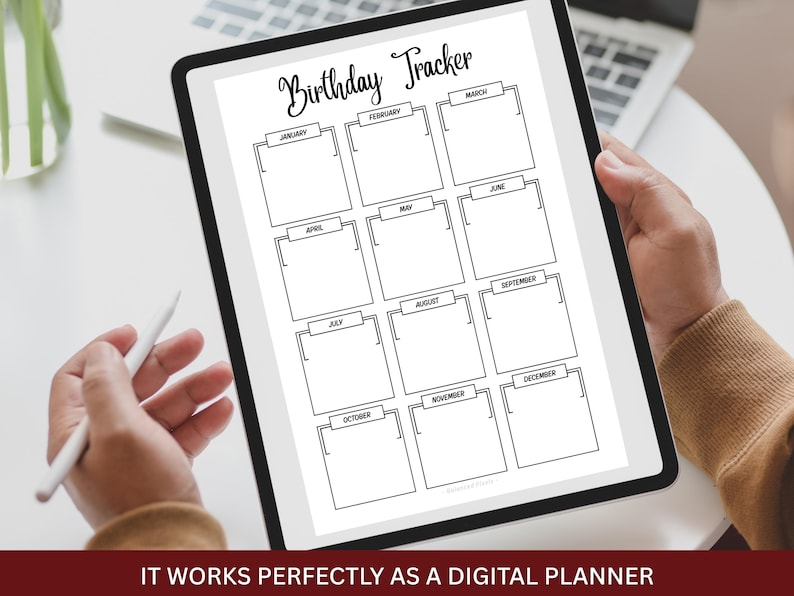 Birthday Tracker Printable - Perpetual Calendar PDF - Office Birthday ...