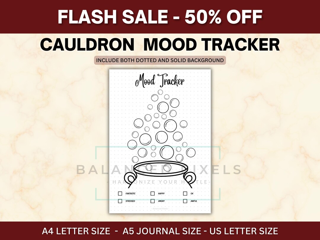 Magic Potion Mood Tracker - Witchy Cauldron Printable - Halloween ...