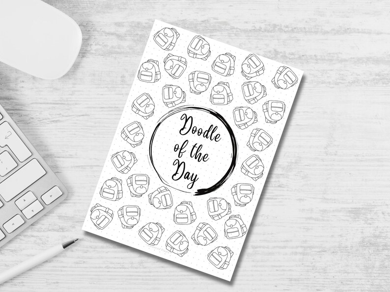 Printable Doodle of the Day Bundle - 36 Monthly Drawing Challenges ...