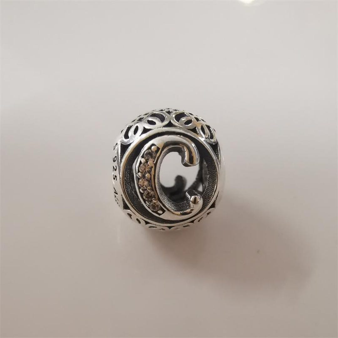 Pandora Uk Alphabet Letter, Initial, Vintage, Bracelet Charm, A-z, S925 ...