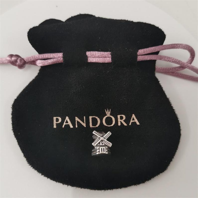 Pandora Silver Windmill Charm With Bag With Pouch - Etsy