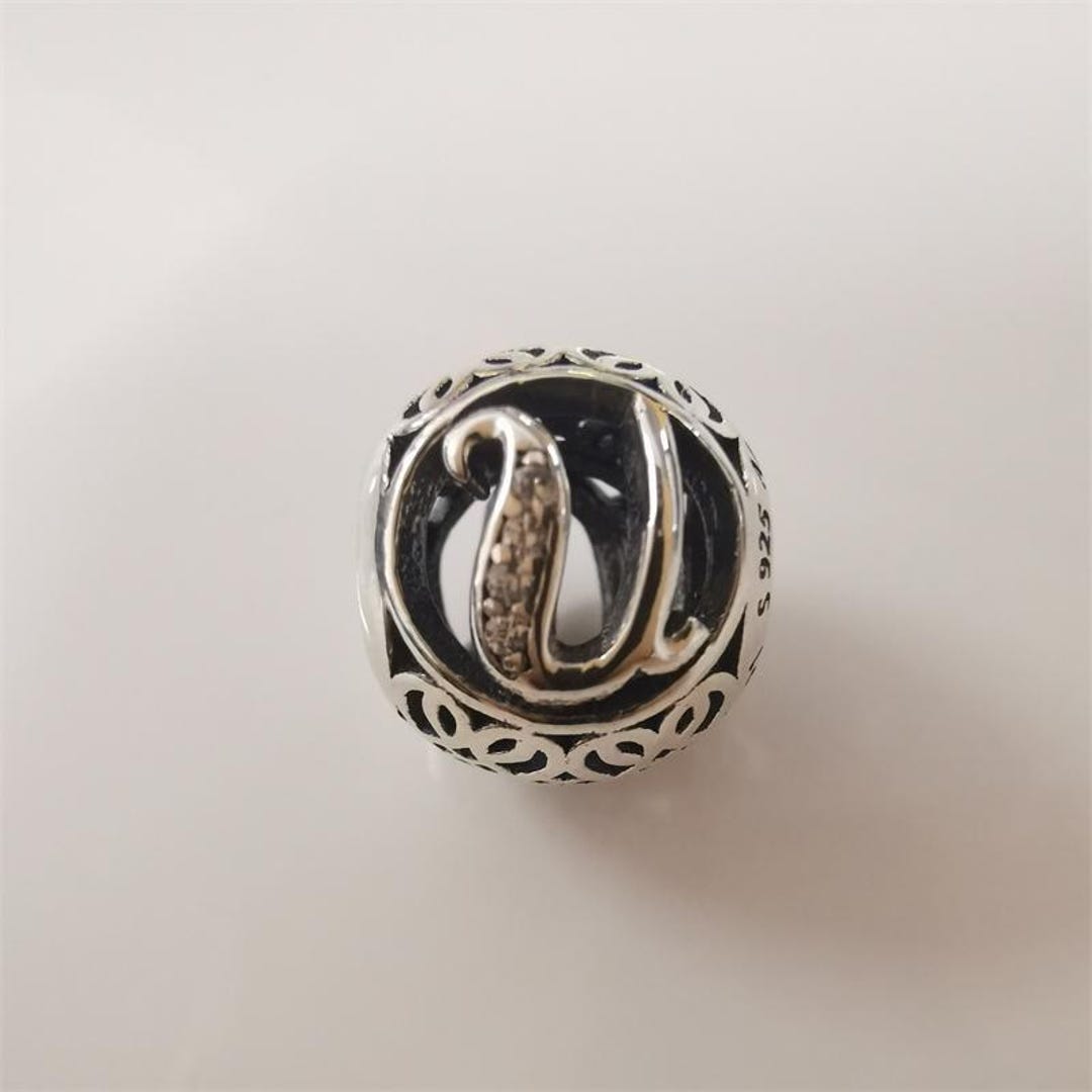 Pandora Uk Alphabet Letter, Initial, Vintage, Bracelet Charm, A-z, S925 ...