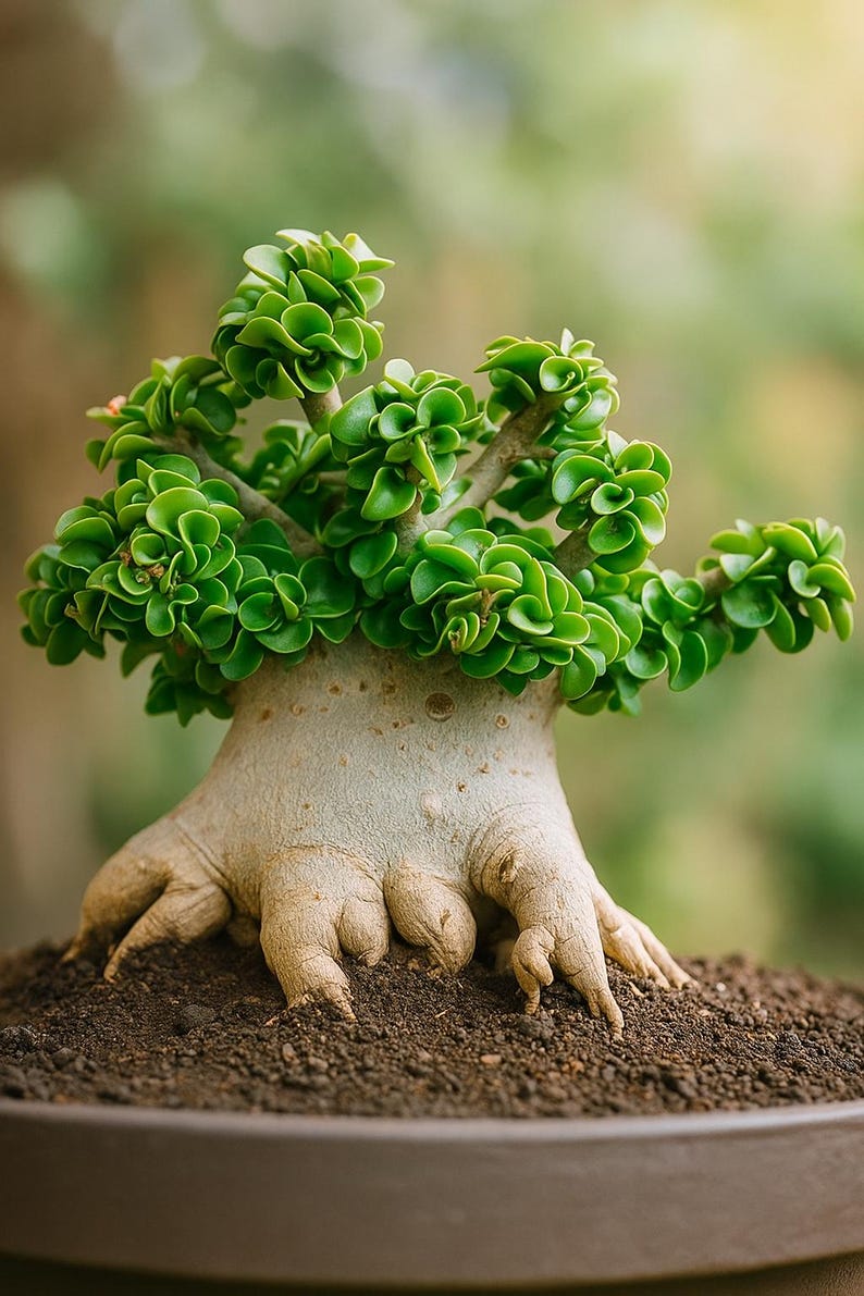 Dorset Horn Adenium 4 Seeds , Dwarf Desert Rose Flower Unique Caudex ...