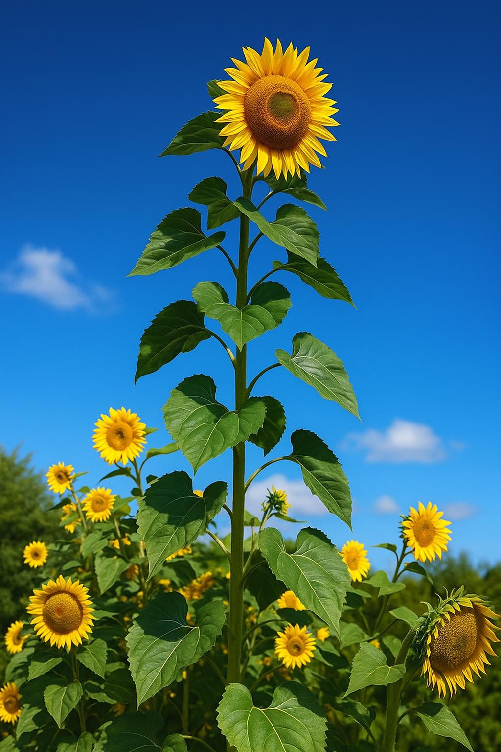 50 Heirloom Mammoth Grey Stripe Sunflower Seeds - Giant Tall Sunflowers ...