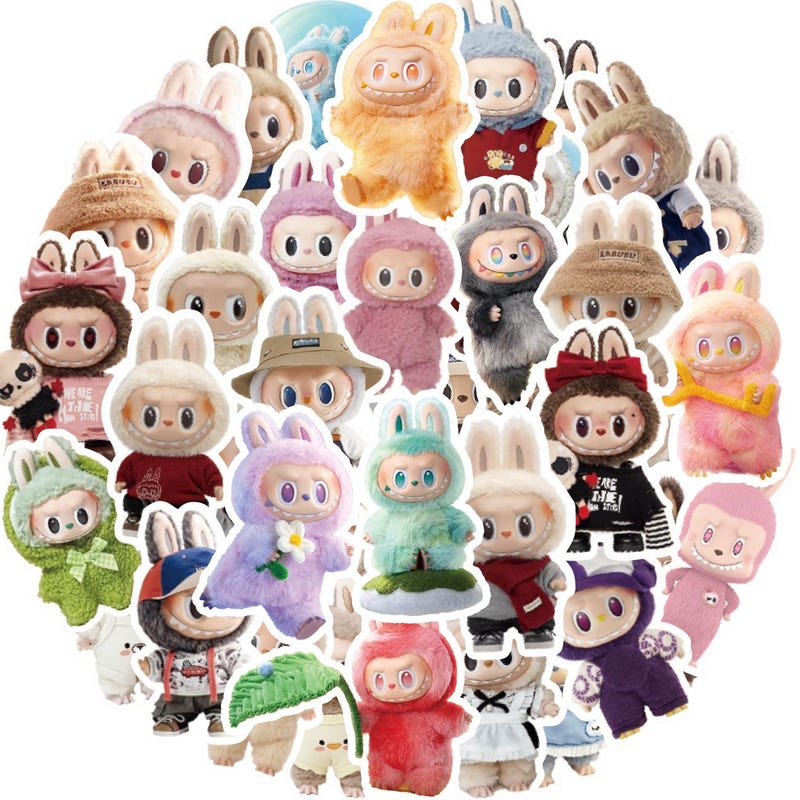 Labubu Stickers - Etsy
