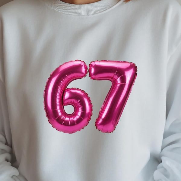 67 Number Balloons - Etsy
