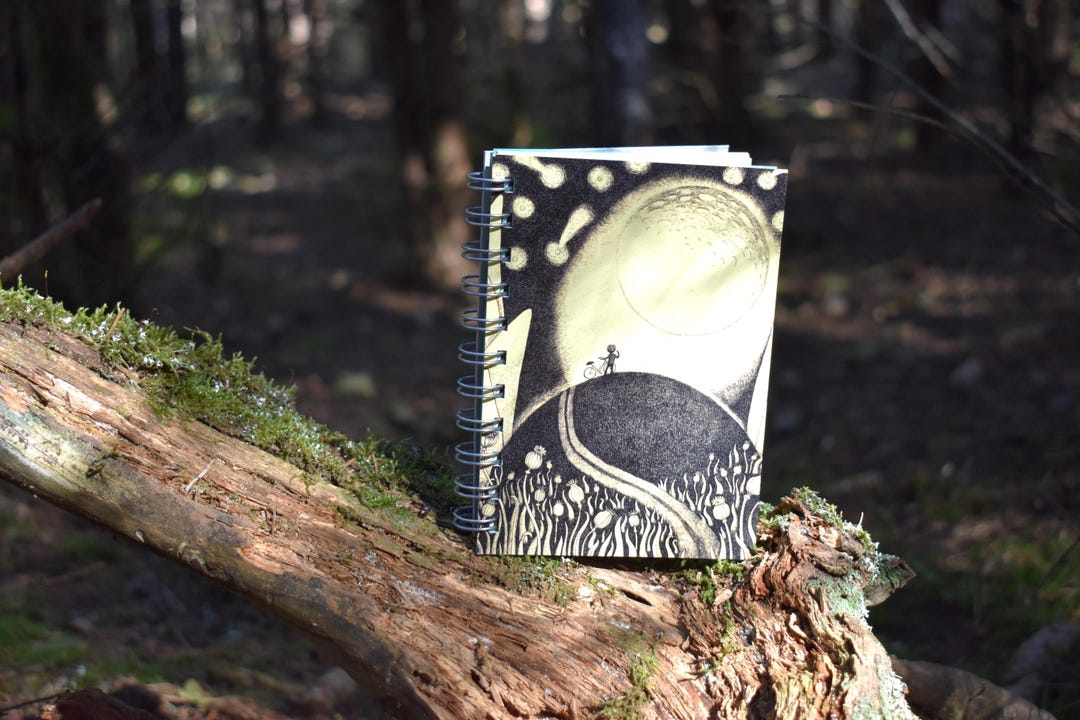Boy With Bike - Notebook A6 - Etsy
