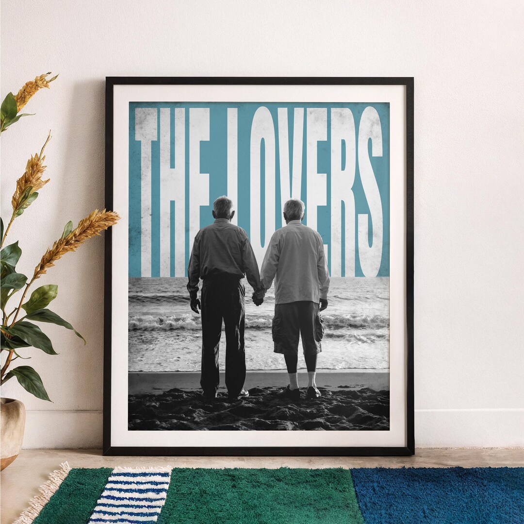 The Lovers Poster – Vintage Gay Art Print, LGBTQ+ Wall Decor, Romantic ...