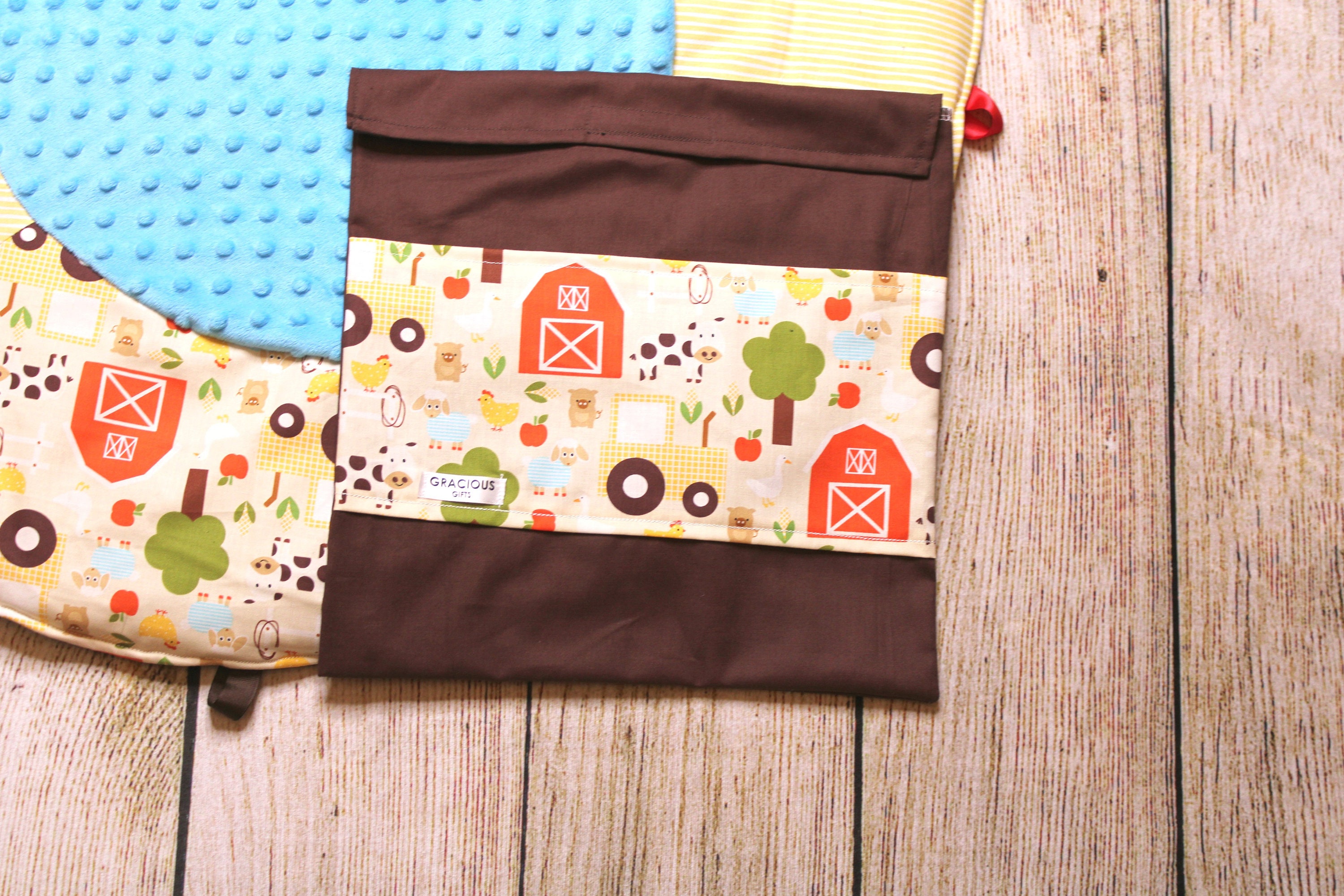 Travel Baby Play Mat Farm Animal Playmat Gender Neutral - Etsy