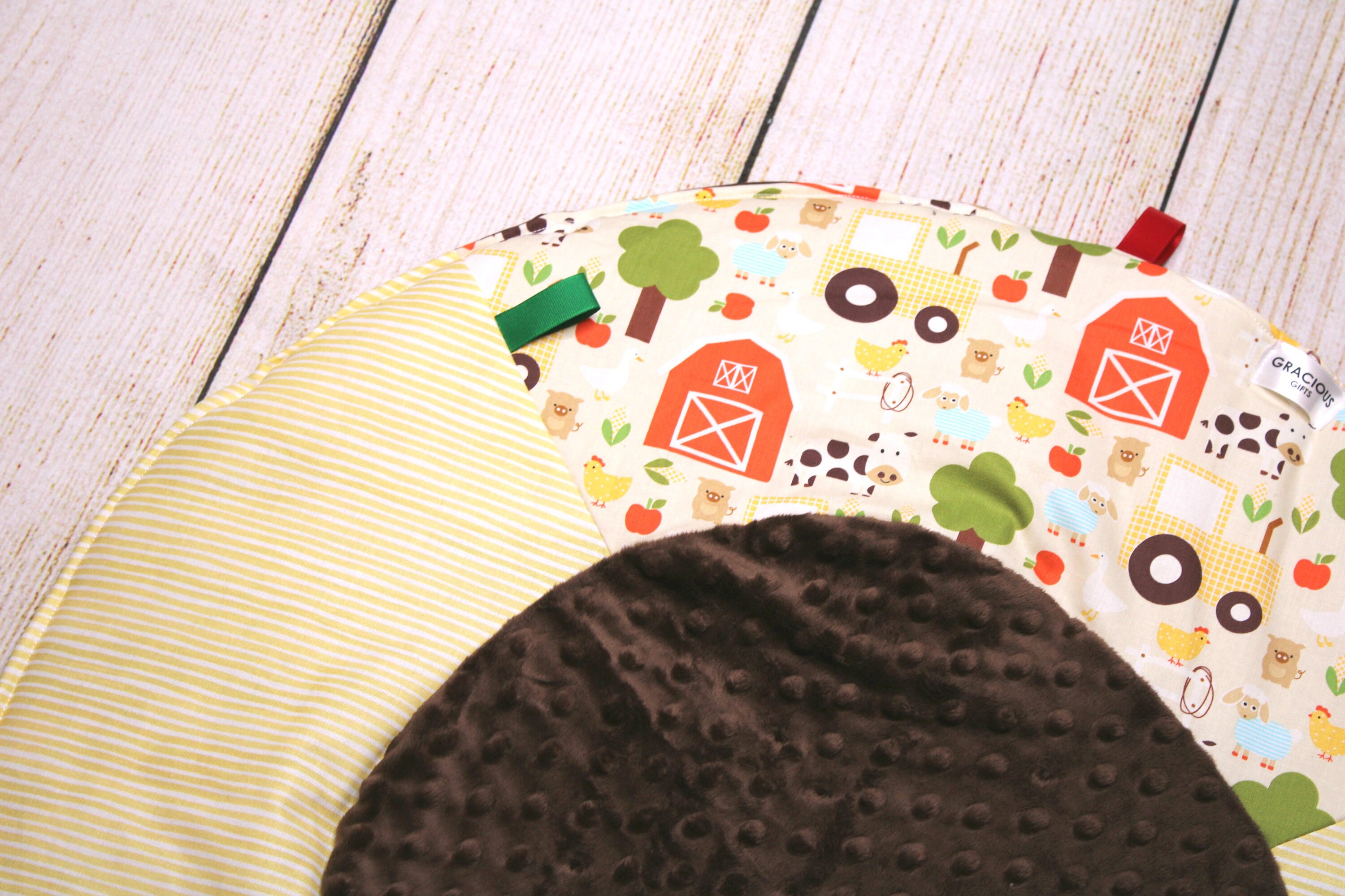 Travel Baby Play Mat Farm Animal Playmat Gender Neutral - Etsy