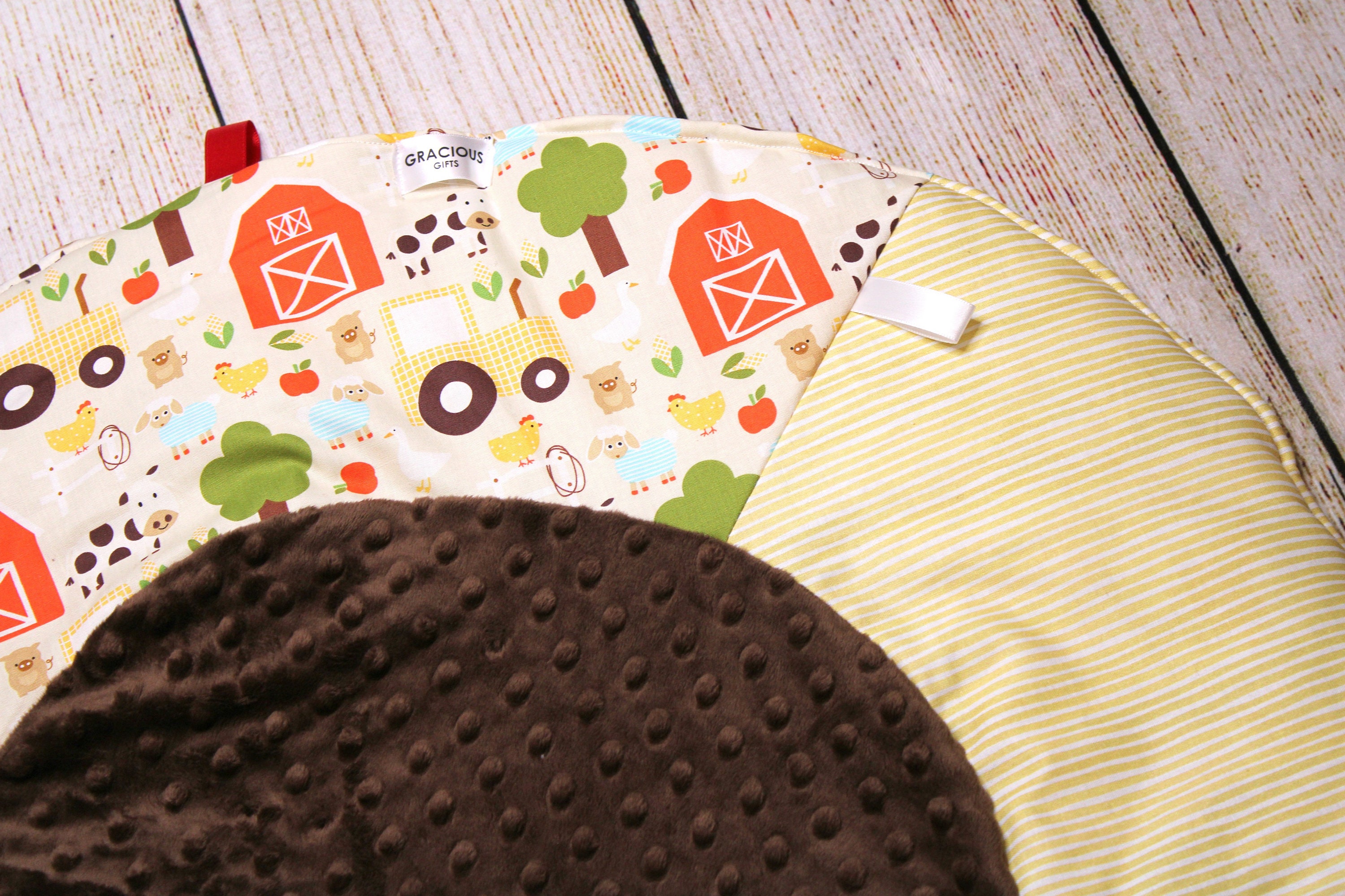 Travel Baby Play Mat Farm Animal Playmat Gender Neutral - Etsy