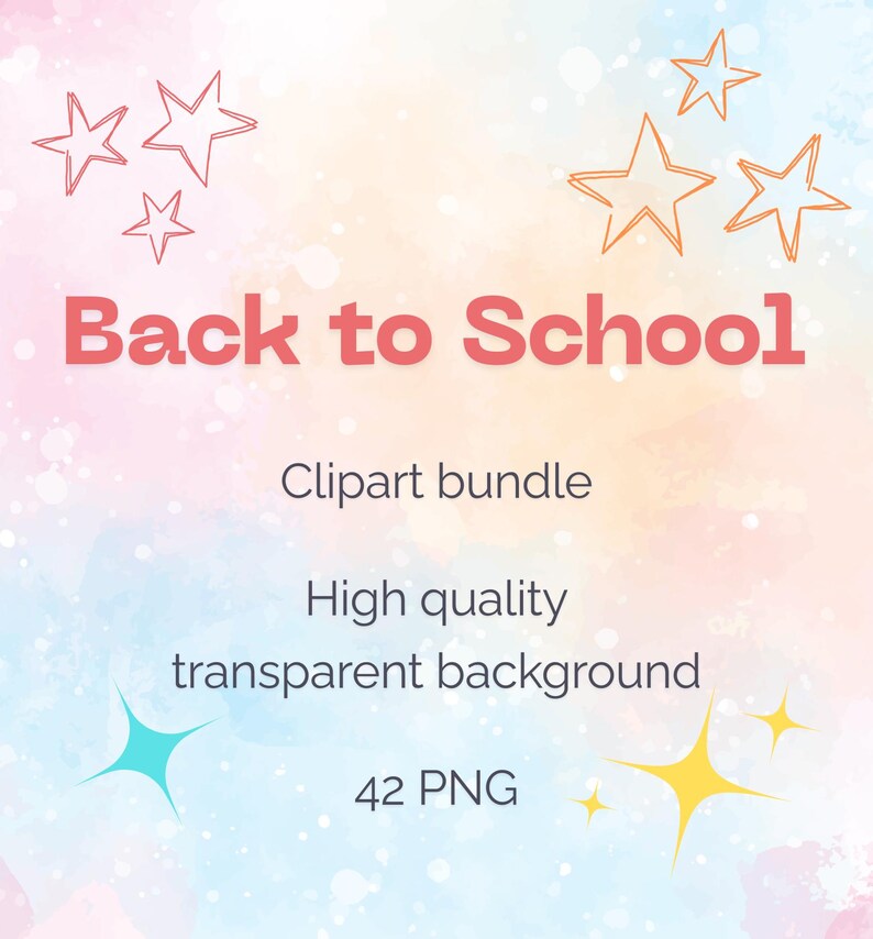 Kawaii School Supplies Clipart, Stationery PNG (digital Download) - Etsy