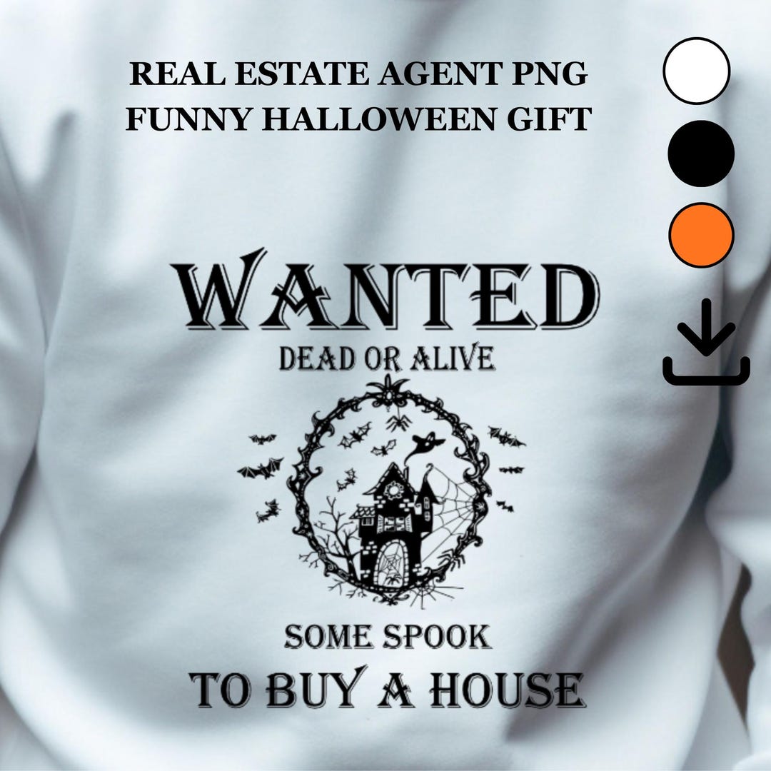 Realtor Halloween PNG: Funny Real Estate Agent Gift (digital Download ...