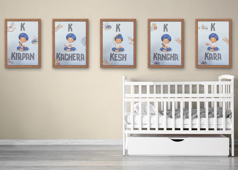 Sikh Kachera Baby Poster, Punjabi Nursery Decor Instant Download - Etsy ...