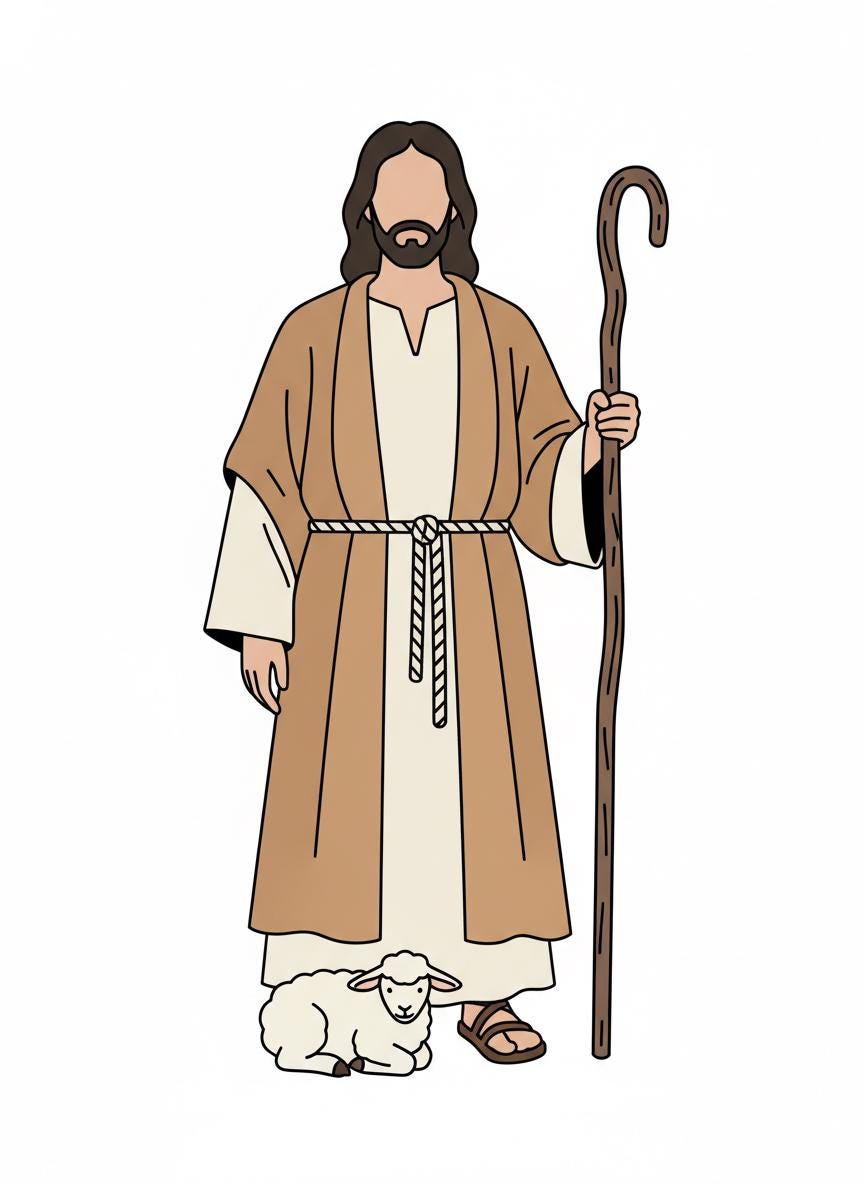 Jesus the Good Shepherd Print - Etsy