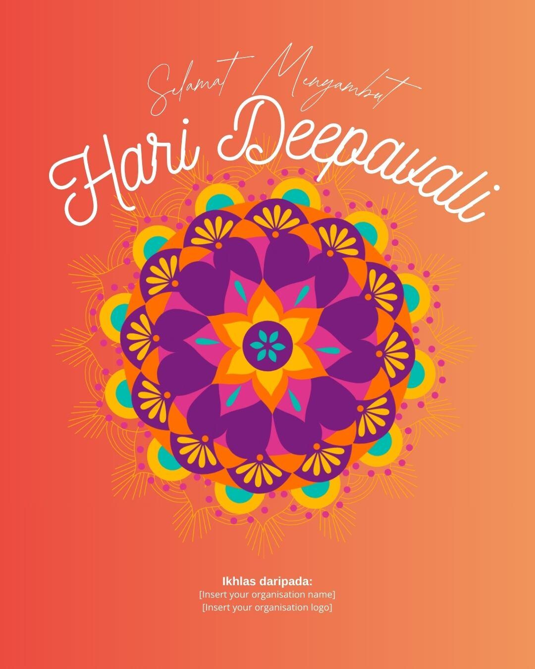 Deepavali Poster Template - Etsy