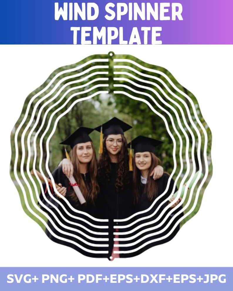 Wind Spinner Template, Wind Spinner SVG, Wind Spinner Canva, Canva ...