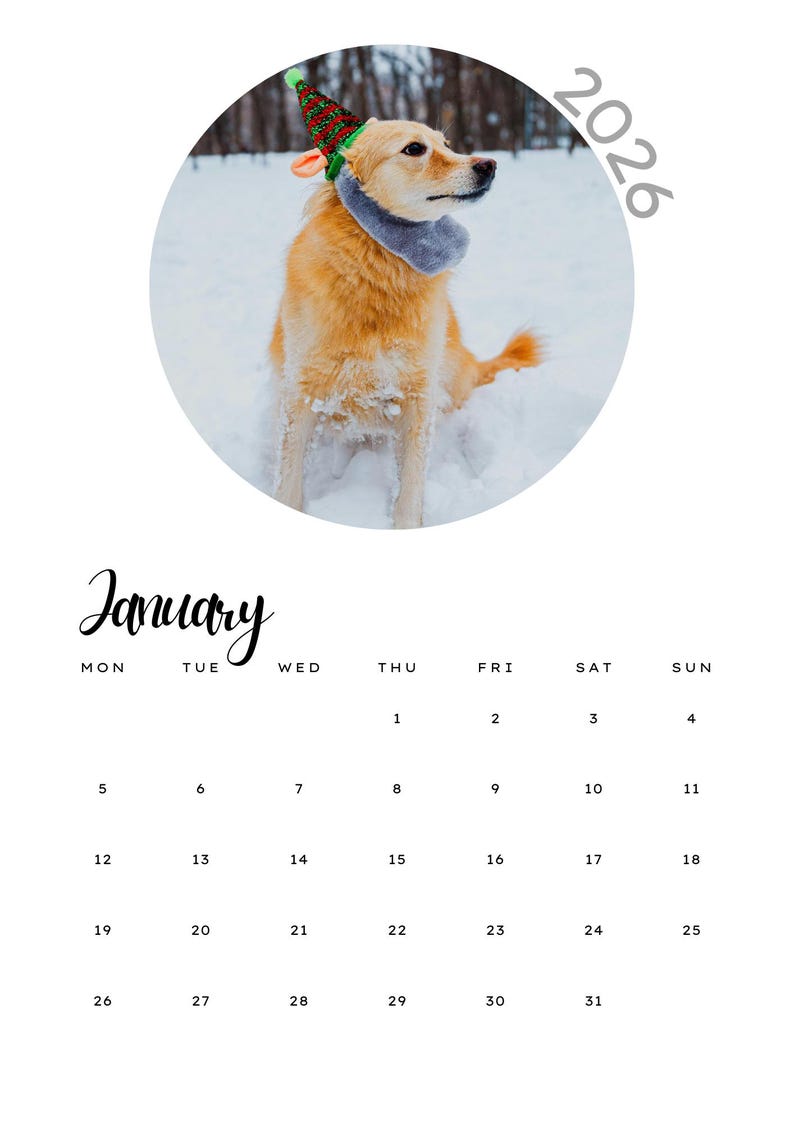2026 Calendar Canva Editable: 8+ Canva Calendar Templates, Printable ...