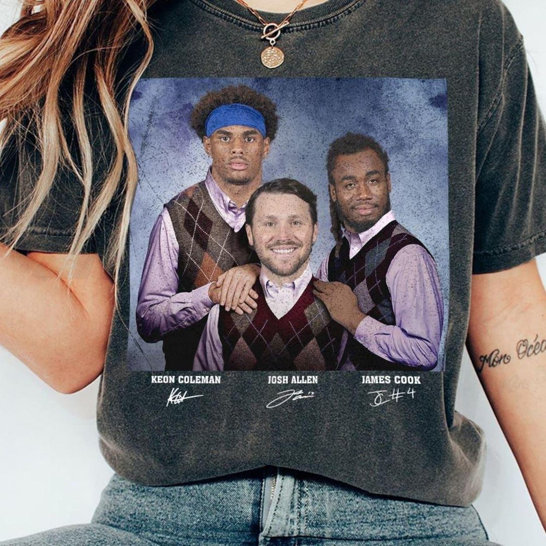 Josh Allen James Cook Keon Coleman Football Shirt, Buffalo Step Bros ...