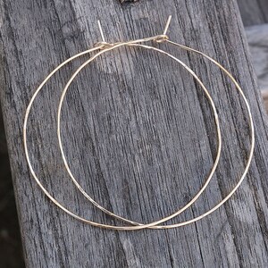 Simple Hammered Gold Filled Hoops Delicate Minimalist Jewelry - Etsy