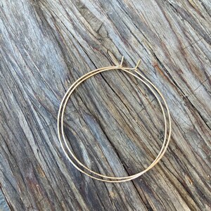 Simple Hammered Gold Filled Hoops Delicate Minimalist Jewelry - Etsy