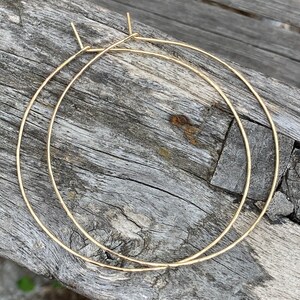 Simple Hammered Gold Filled Hoops Delicate Minimalist Jewelry - Etsy