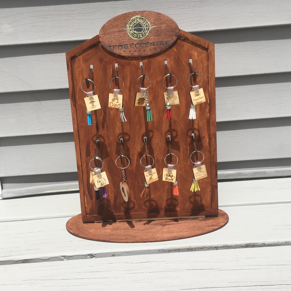 Keychain Laser Cut Display Stand, Keychain Display Stand, Craft Fair ...