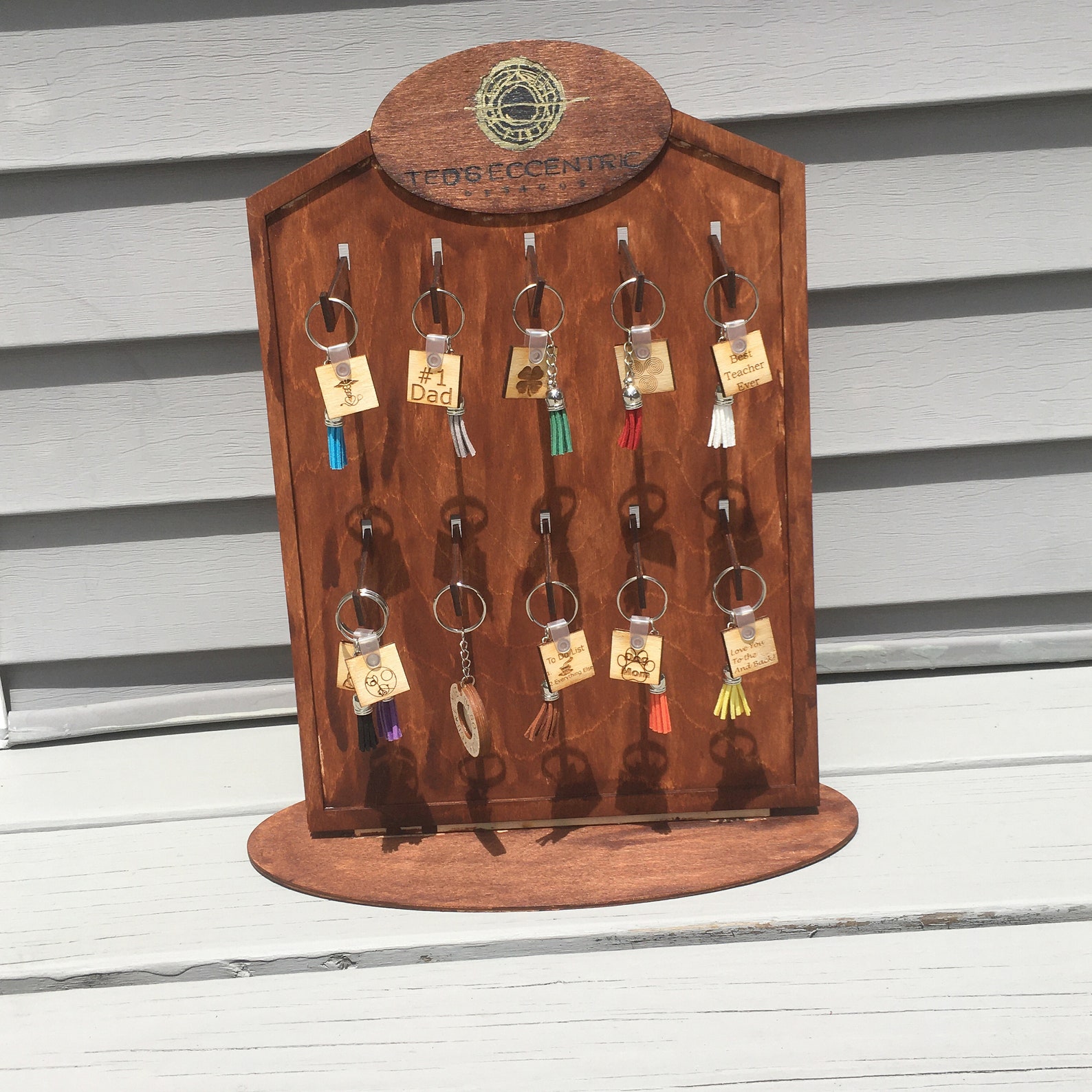 Keychain Laser Cut Display Stand, Keychain Display Stand, Craft Fair ...