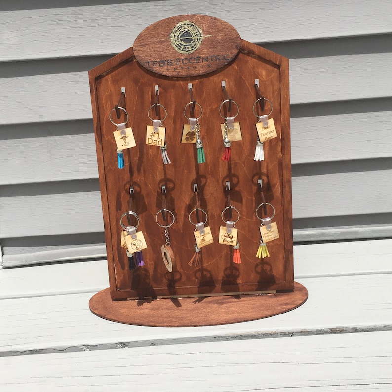 Keychain Laser Cut Display Stand, Keychain Display Stand, Craft Fair ...