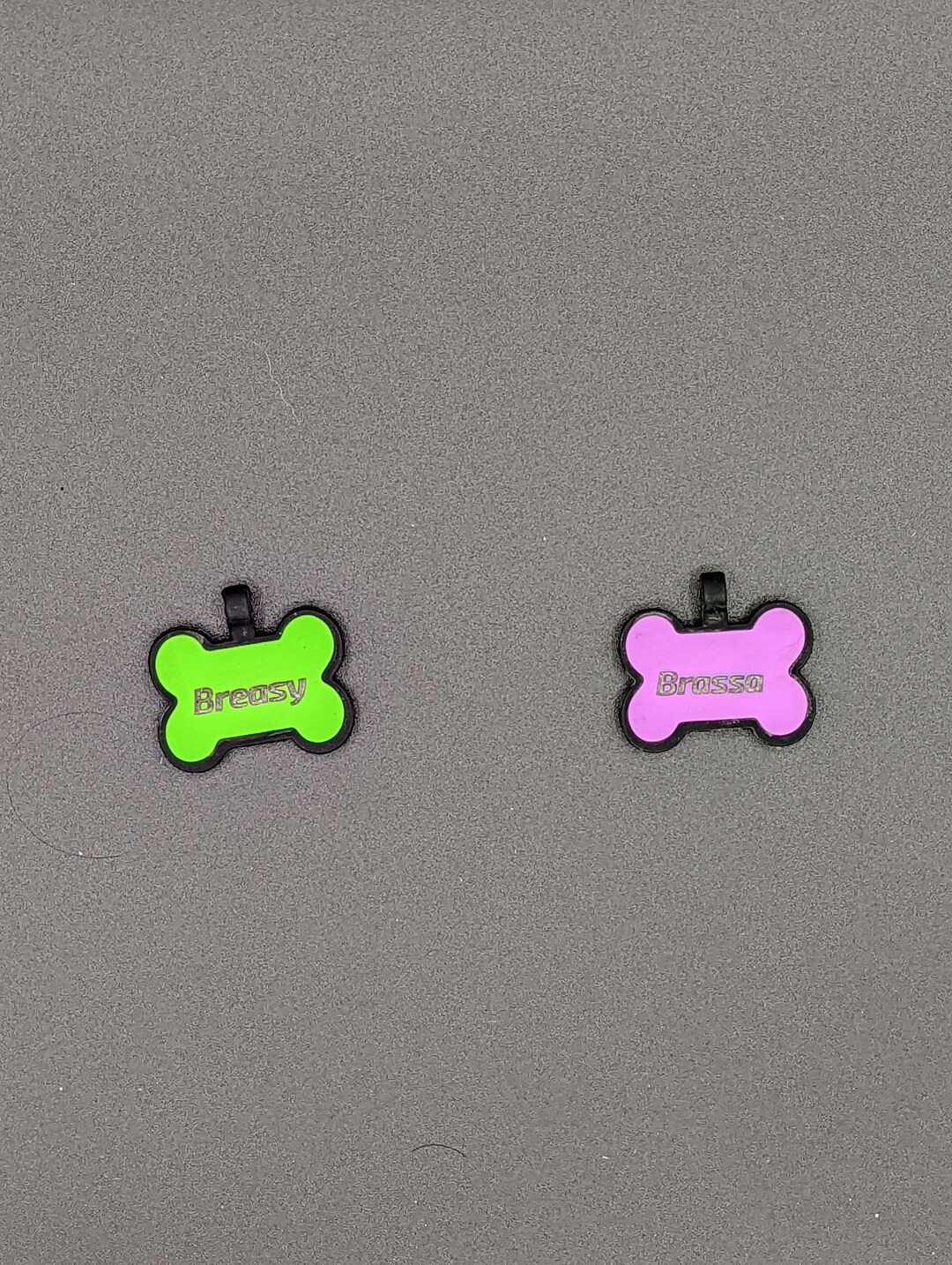 Custom Dog Name Tag: Vibrant Silicone Bone ID - Etsy