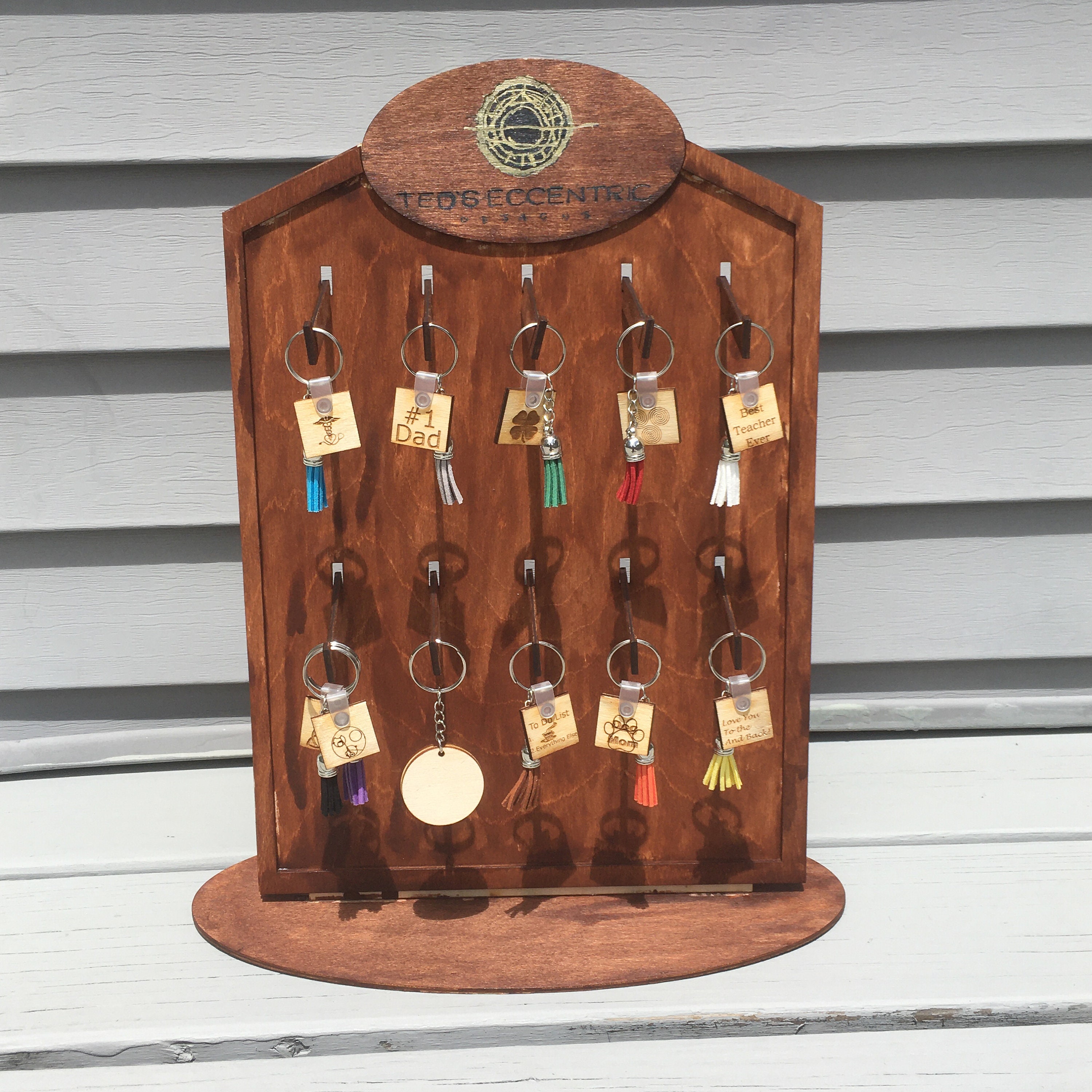 Keychain Laser Cut Display Stand, Keychain Display Stand, Craft Fair ...