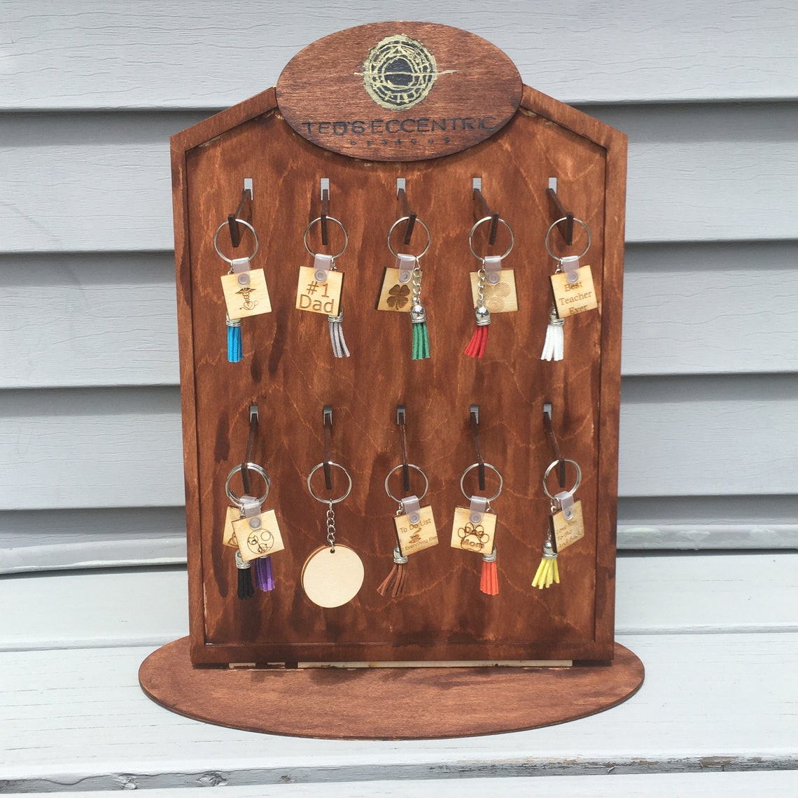 Keychain Laser Cut Display Stand, Keychain Display Stand, Craft Fair ...