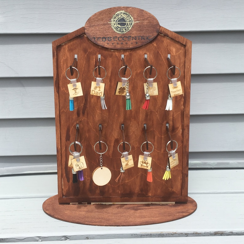 Keychain Laser Cut Display Stand, Keychain Display Stand, Craft Fair ...