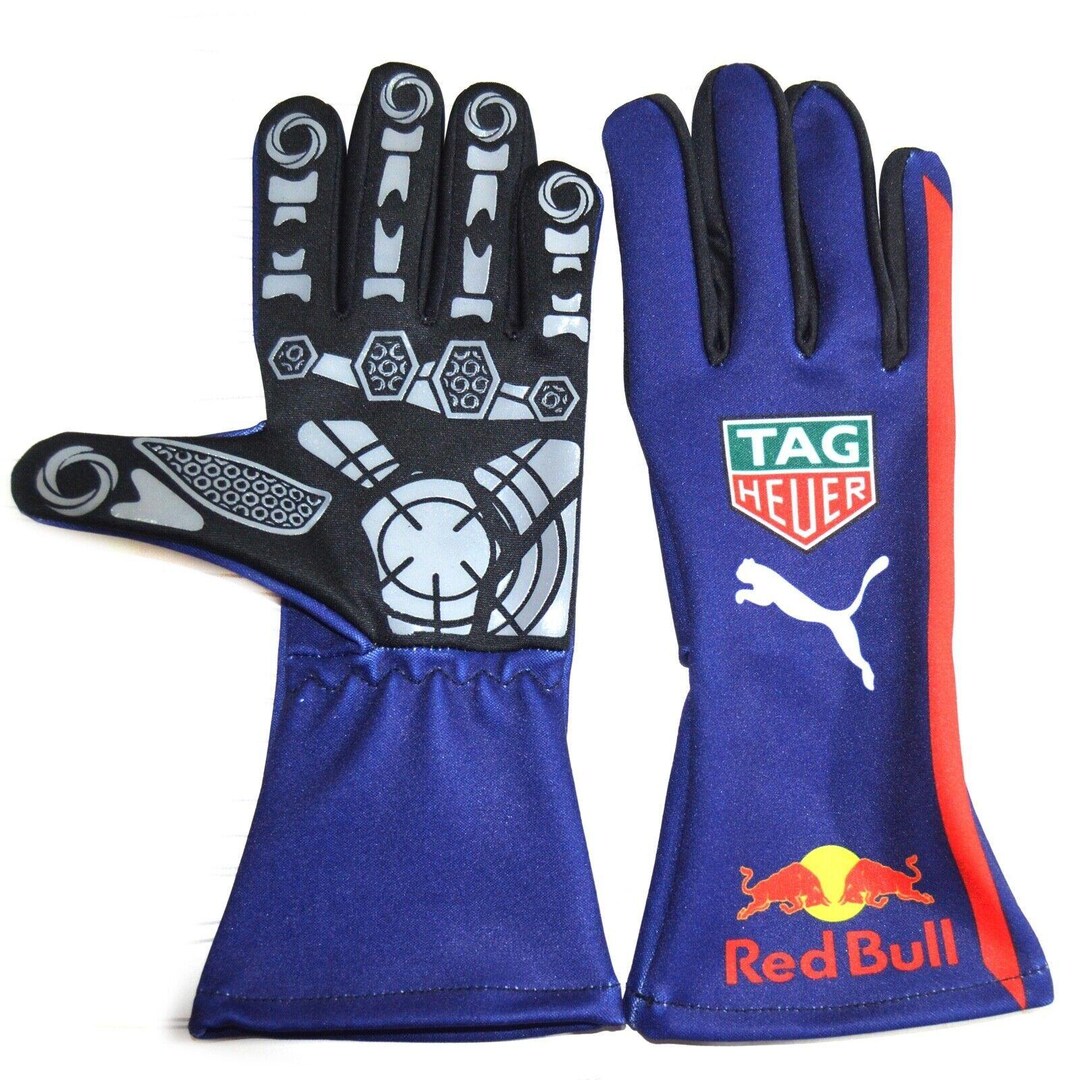 Red Bull Formula 1 Gloves - Racing Gloves With Free Personalization - Etsy