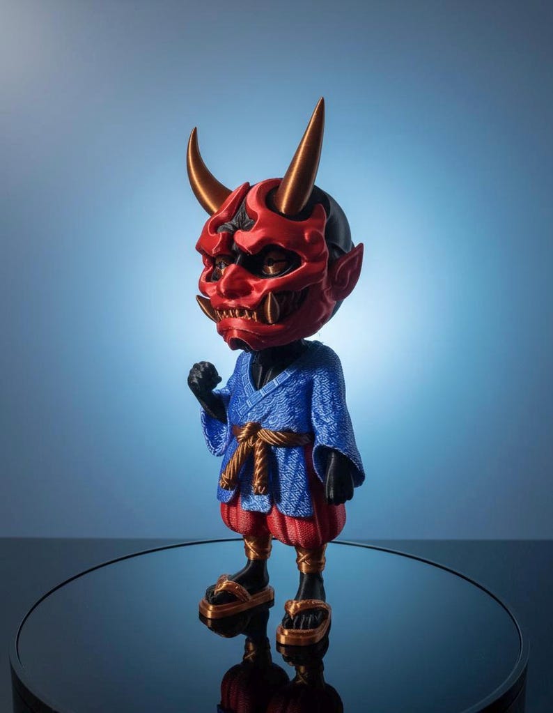 Hannya Chibi Oni Figure 20 Cm – Japanese Demon Statue | Hannya Chibi ...