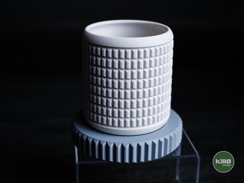 Quartz Planter | Modern 3D Printed Flower Pot | Geometric Planter ...