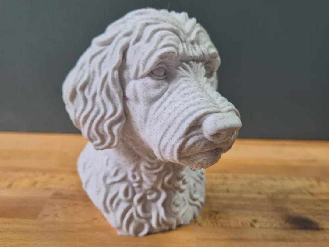 Labradoodle Bust / Realistic Labradoodle Bust – Hand-painted & Detailed ...
