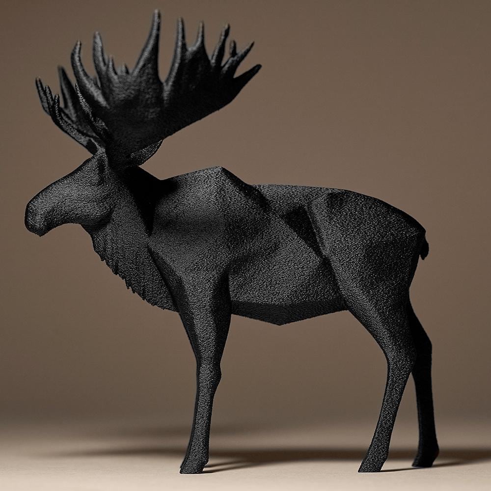 Moose Decor Statue | Moose Figure Sculpture | Modern Forest Animal ...