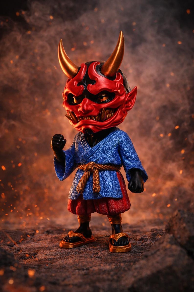 Hannya Chibi Oni Figure 20 Cm – Japanese Demon Statue | Hannya Chibi ...