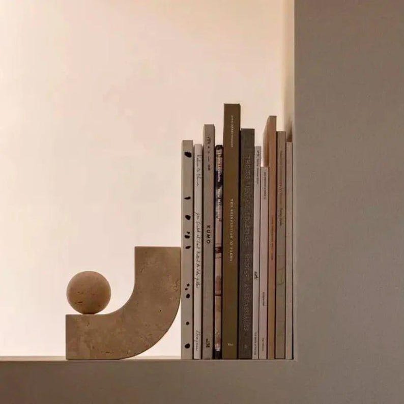 Arch Travertine Marble Stone Bookend - Etsy