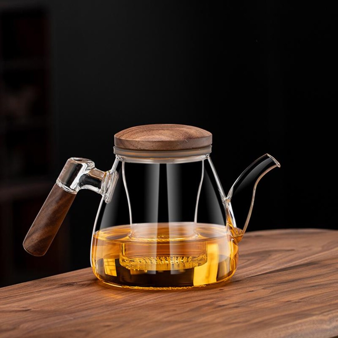 Glass Teapot | Tea and Water Separation Teapot | Filter Liner Teapot ...