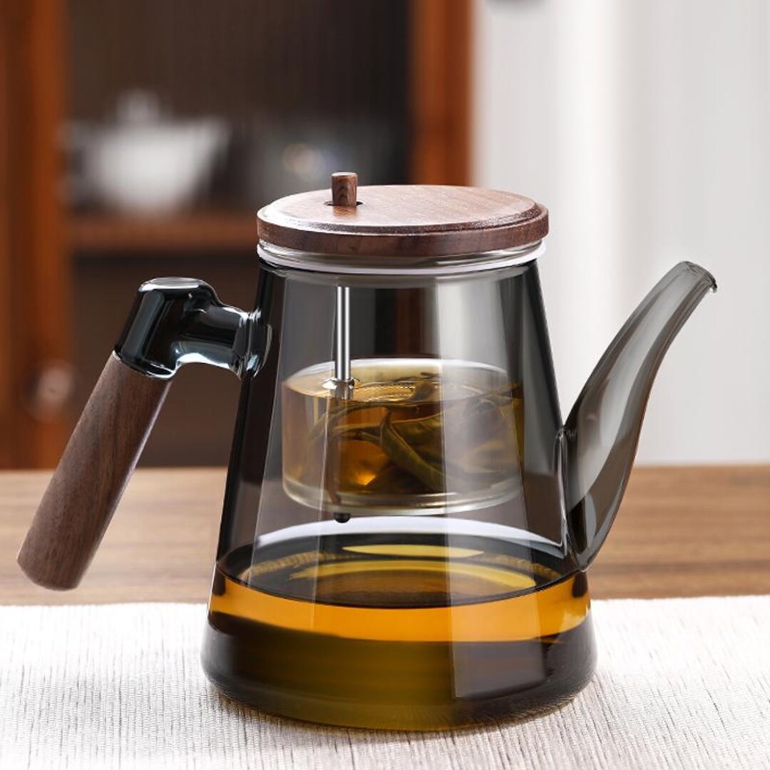 Handmade Borosilicate Glass Tea Set: Elegant Teapot & Cups - Etsy