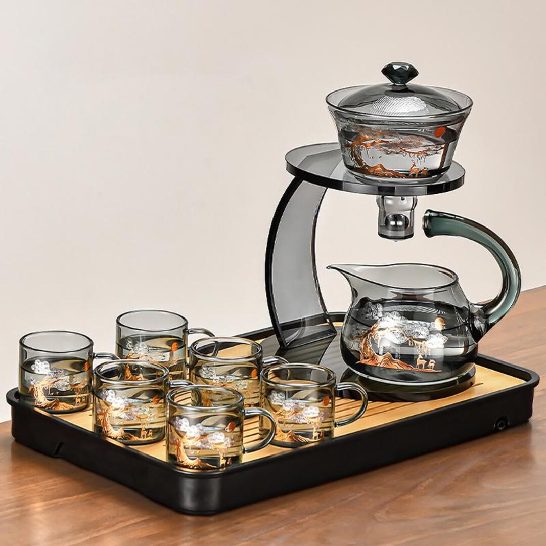 Glass Automatic Tea Set | Automatic Tea Infuser | Magnetic Teapot | Tea ...